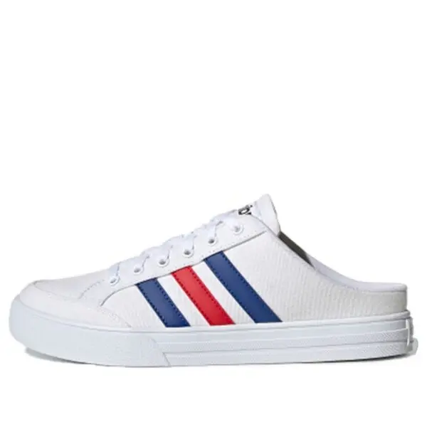 Adidas Vs Set Mule 'white Royal Blue Scarlet - White/blue/red