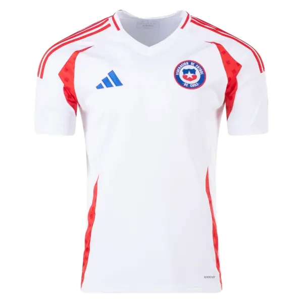 Adidas Chile 24 Away Soccer Jersey - White/red