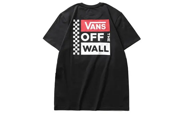 VANS Grid Alphabet Printing Short Sleeve Couple Style