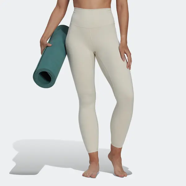 Adidas Yoga Luxe Studio Extra High Rise 7/8 Leggings - White