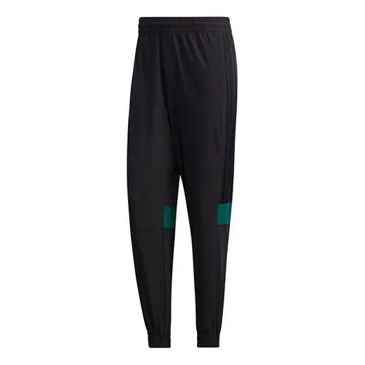Adidas Neo Ss Tcns Tp 2 Colorblock Bundle Feet Casual Loose Sports Long Pants - Black