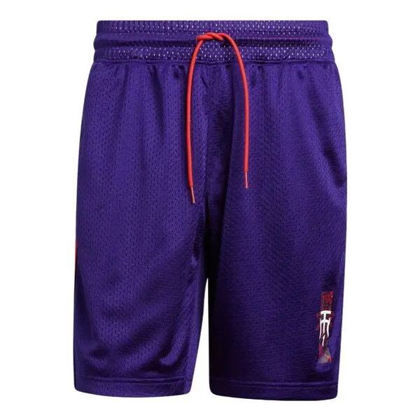 Adidas Stripe Printing Lacing Sports Shorts - Multi-color