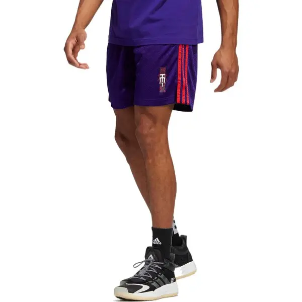 Adidas Stripe Printing Lacing Sports Shorts