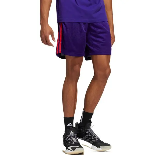 Adidas Stripe Printing Lacing Sports Shorts