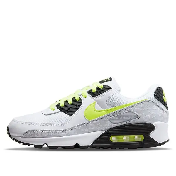 Nike Max 90 "reflective Logo" Sneakers - White/green/black
