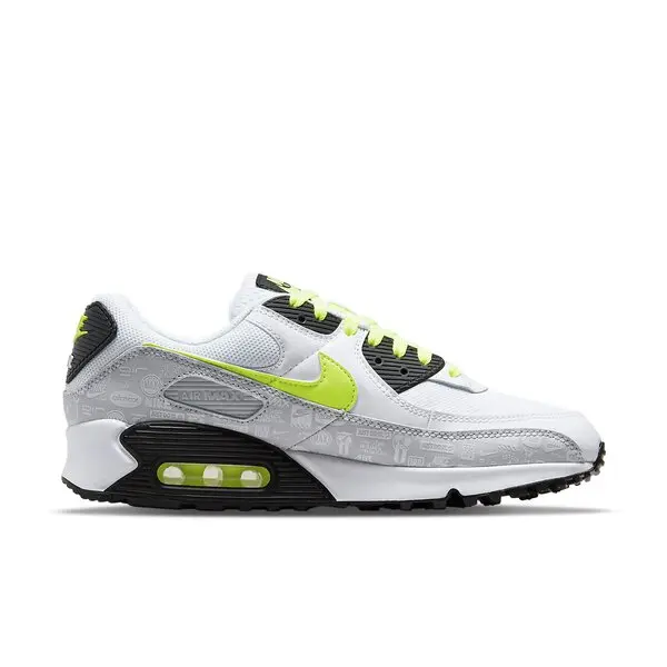 Nike Max 90 "reflective Logo" Sneakers - White/green/black