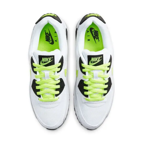 Nike Max 90 "reflective Logo" Sneakers - White/green/black