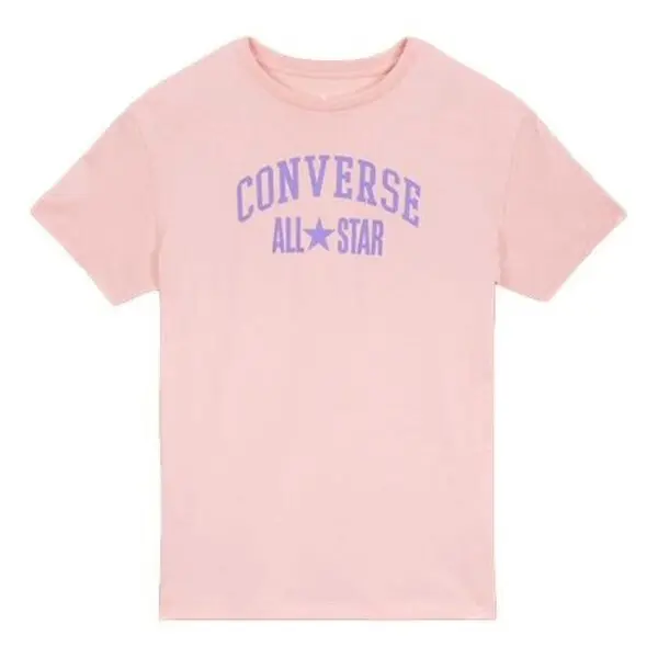 CONVERSE Sport Graphic T-shirt 'pink Blue - Pink/blue