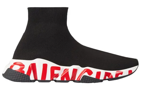 Balenciaga Speed Trainer Midsole Graffiti - Black/red/white
