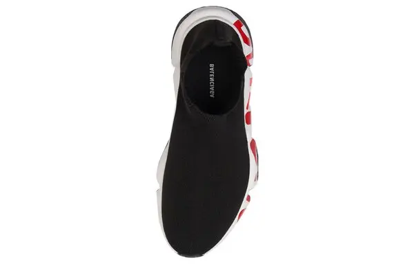 Balenciaga Speed Trainer Midsole Graffiti - Black/red/white