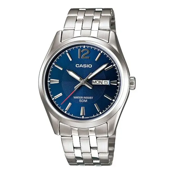 Casio Quartz Movement Stainless Steel Bracelet Watch - Blue