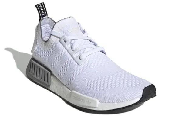 Adidas Nmd_r1 Primeknit Two Tone Boost Sneakers - Cloud White/grey Three