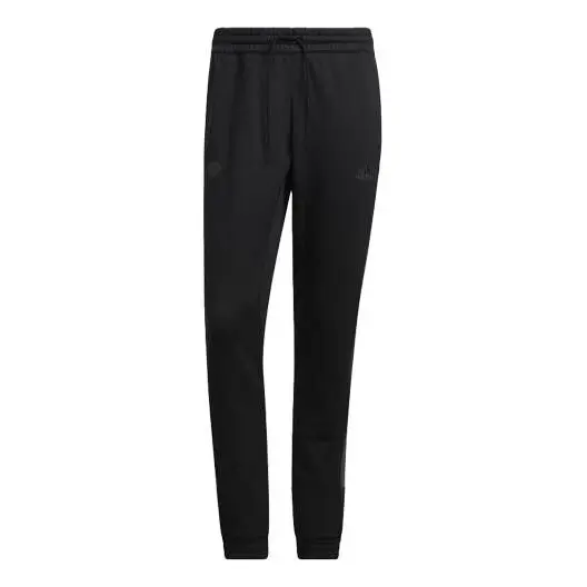 Adidas James Harden Side Polar Fleece Basketball Sports Bundle Feet Pants - Black