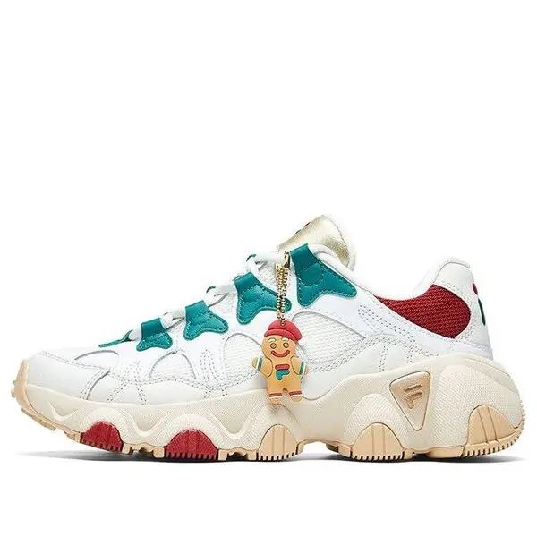 FILA Jagger Retro Running Sneakers - White/brown