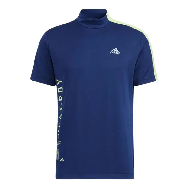 Adidas Short Sleeve Stand Collar Tee - Multi-color