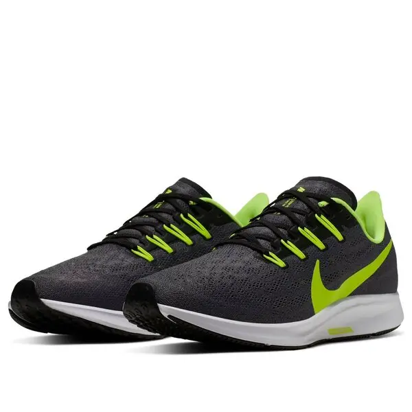 Nike Zoom Pegasus 36 Gel 'volt' Athletic Sneakers - Grey/black/red