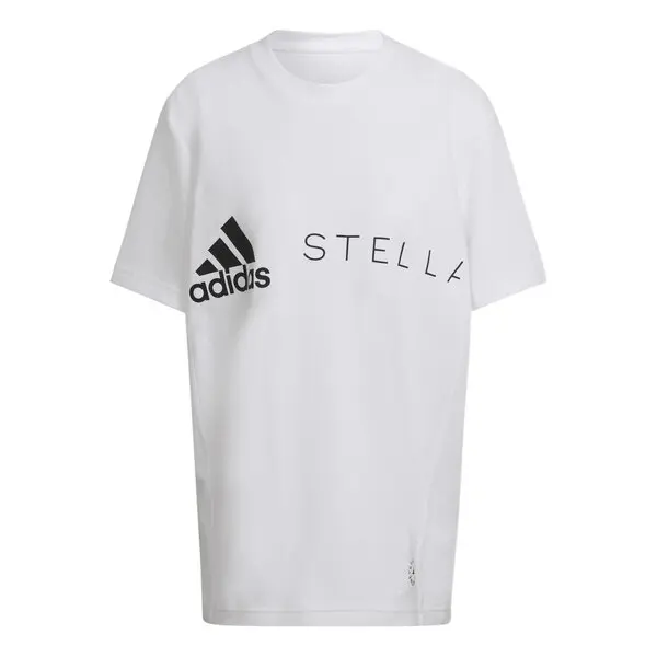 Adidas By Stella Mccartney Logo T-shirt - White/black