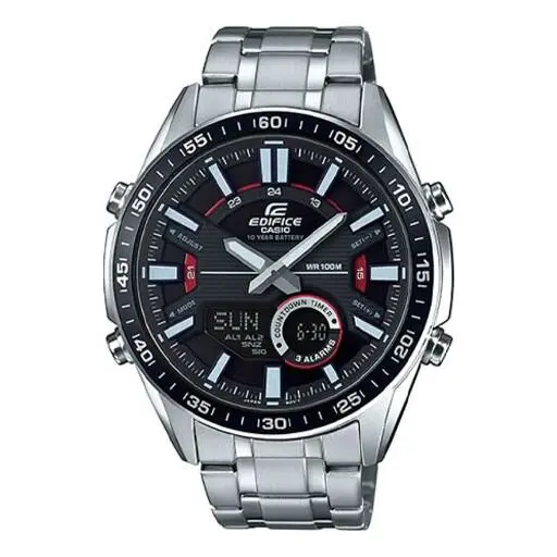 Casio Edifice Analog-digital Watch With 10 Year Battery - Black