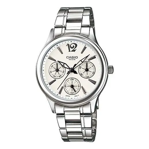 Casio Stainless Steel Analog Watch - White