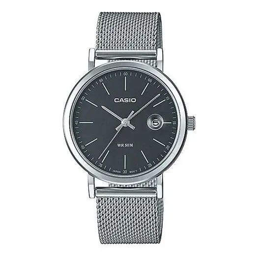 Casio Analog Wrist Watch With Mesh Strap - Grey