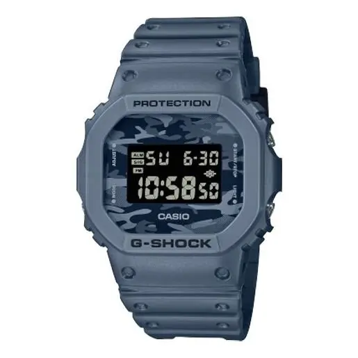 Casio G-shock Square Camouflage Watch - Blue