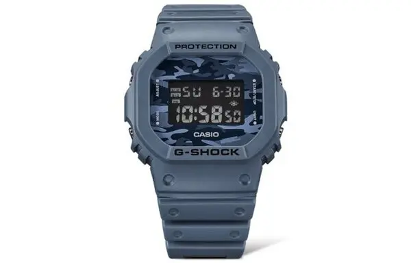 Casio G-shock Square Camouflage Watch - Blue