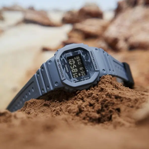 Casio G-shock Square Camouflage Watch - Blue