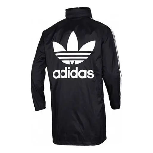 Adidas Originals Hooded Printed Long Windbreaker