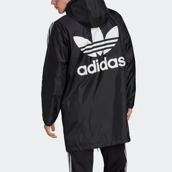 Adidas Originals Hooded Printed Long Windbreaker