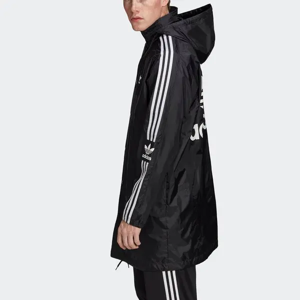 Adidas Originals Hooded Printed Long Windbreaker