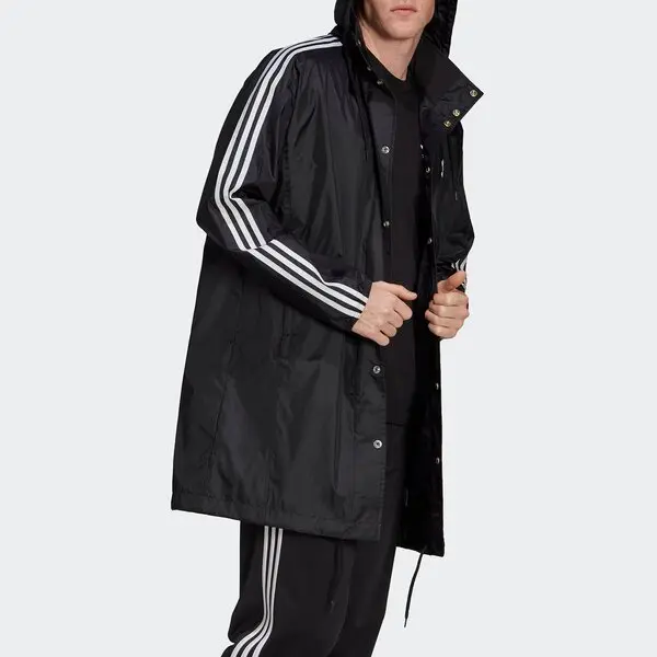 Adidas Originals Hooded Printed Long Windbreaker