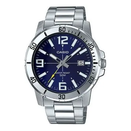 Casio Analog Watch With Stainless Steel Strap - Silver