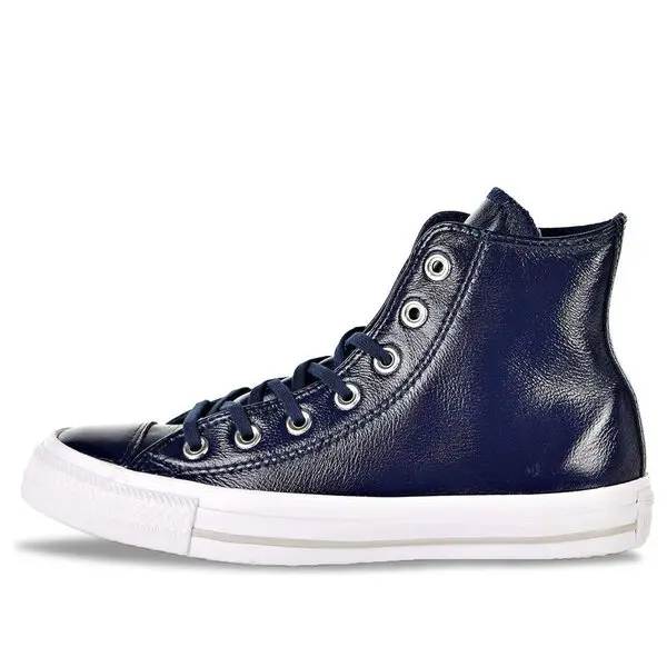 CONVERSE Chuck Taylor All Star Crinkled Patent Leather Hi - Blue