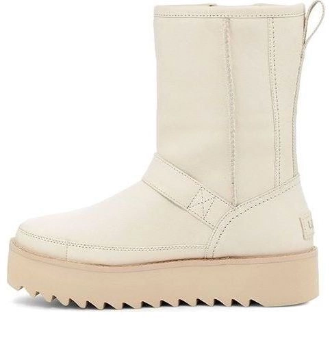 UGG Classic Rebel Biker Short Boots - Bone