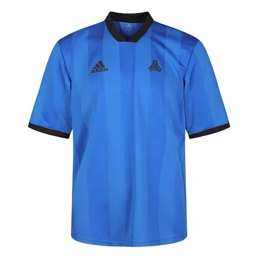 Adidas Soccer/football Sports Round Neck Short Sleeve Jersey - Blue