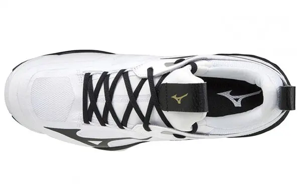 Mizuno Wave Momentum 2 Athletic Shoes - White/black/yellow