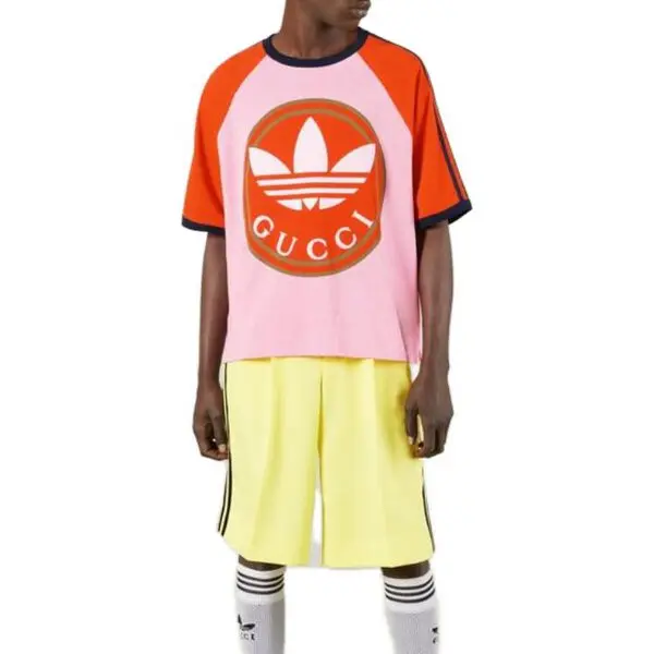 Gucci Adidas X Cotton T-shirt 'pink