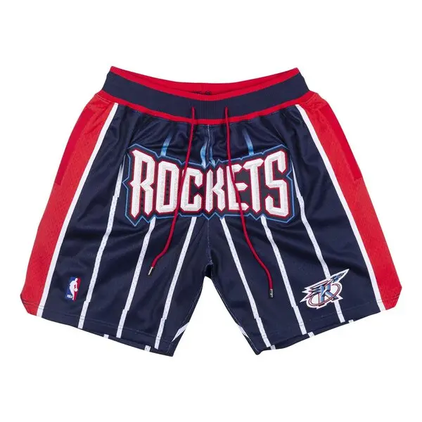 Mitchell & Ness X Just Don Hardwood Classics Shirts 'houston Rockets - Navy/white