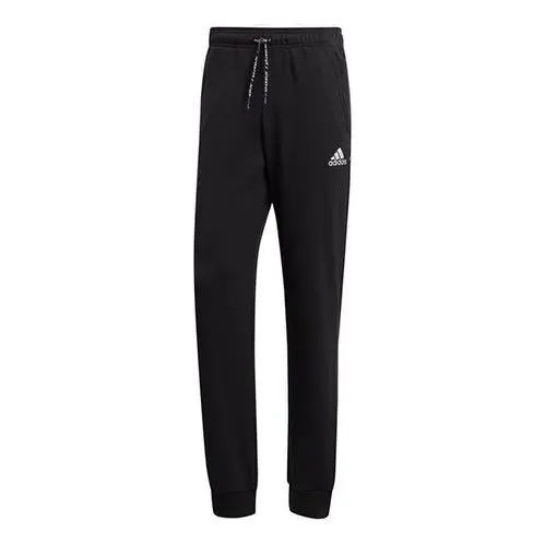 Adidas Logo Casual Sports Bundle Feet Long Pants - Black
