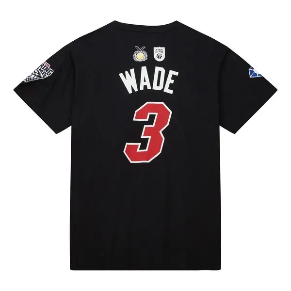 Mitchell & Ness X Nba Miami Heat Hof T-shirt 'dwayne Wade 3