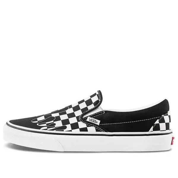 VANS Classic Slip-on Paint Drip Checkerboard - Blackwhite