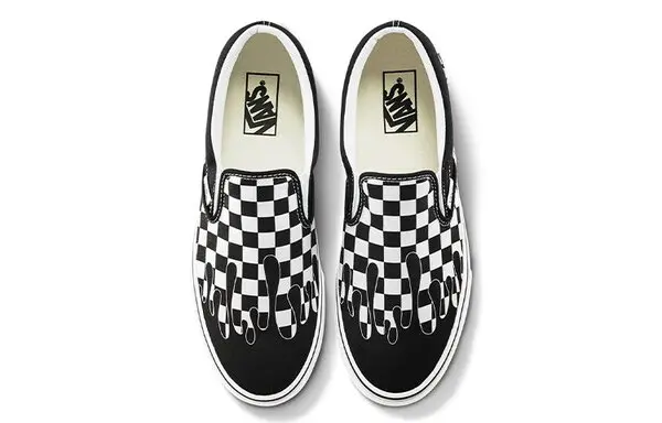 VANS Classic Slip-on Paint Drip Checkerboard - Blackwhite