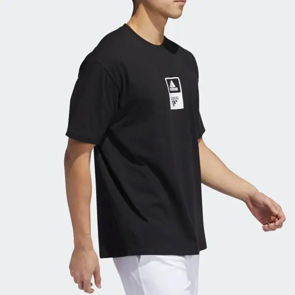 Adidas Logo Printing Round Neck Short Sleeve