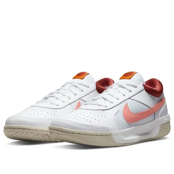 Nike Zoom Court Lite 3 Low-top Tennis Shoes - White/pink