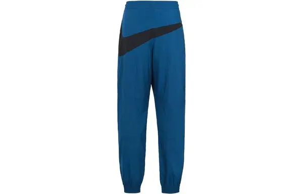 Nike Nsw Swoosh Woven Pant Zipper Pocket Bundle Feet Sports Pants - Blue