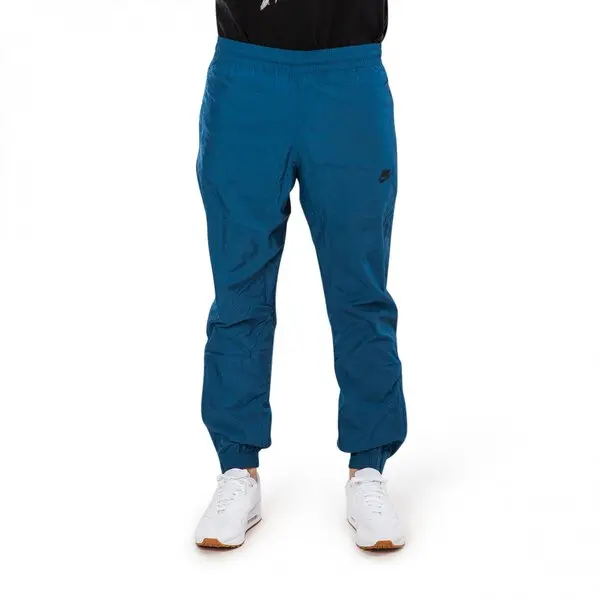Nike Nsw Swoosh Woven Pant Zipper Pocket Bundle Feet Sports Pants - Blue