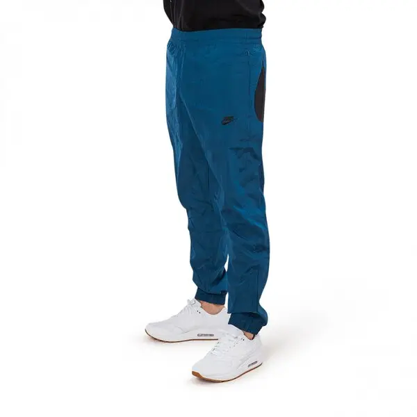 Nike Nsw Swoosh Woven Pant Zipper Pocket Bundle Feet Sports Pants - Blue