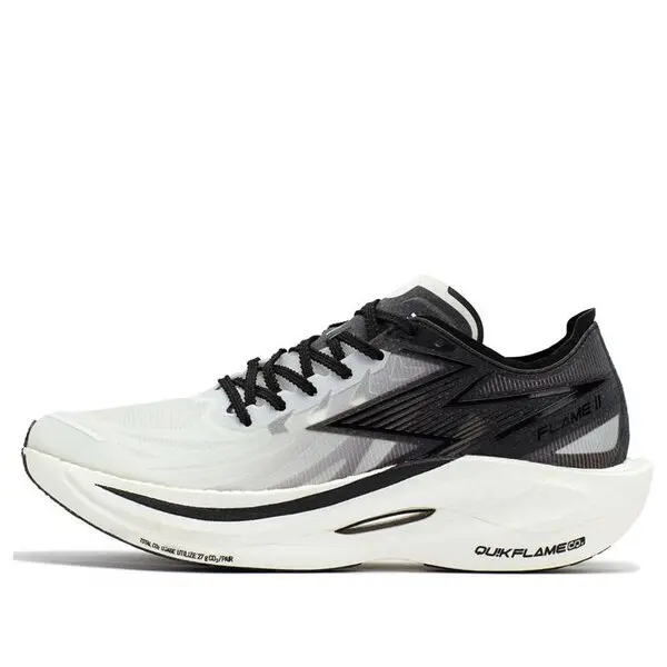 361 DEGREES X Qu!k Foam Flying Flame 2 Athletic Sneakers - White/black