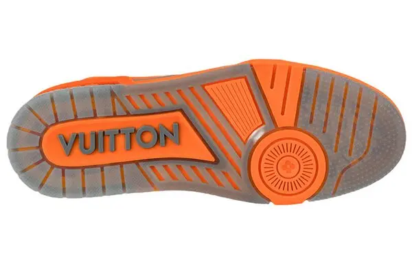 LOUIS VUITTON Trainer Sneakers - Orange/grey