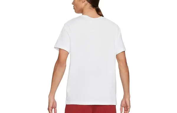 Nike Dri-fit Pattern Printing Round Neck Short Sleeve - White